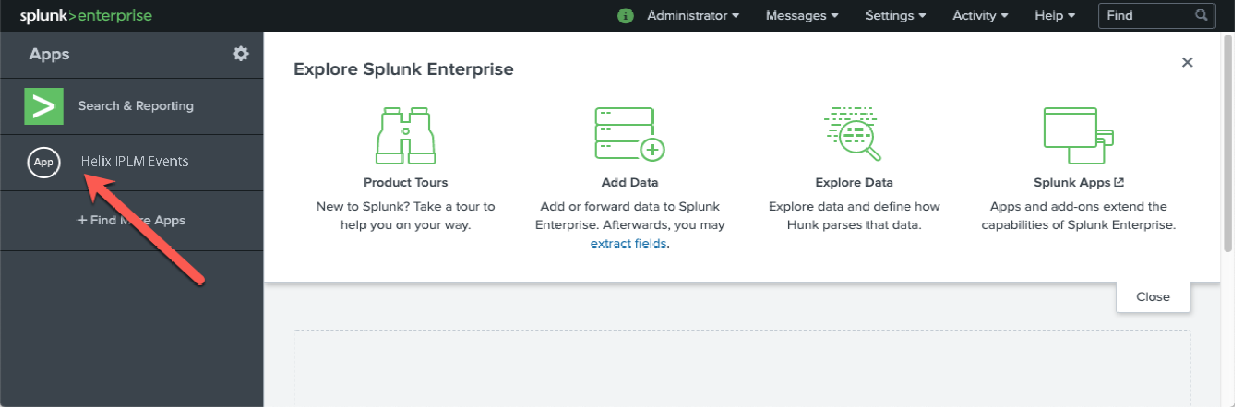 Events example - Splunk integration