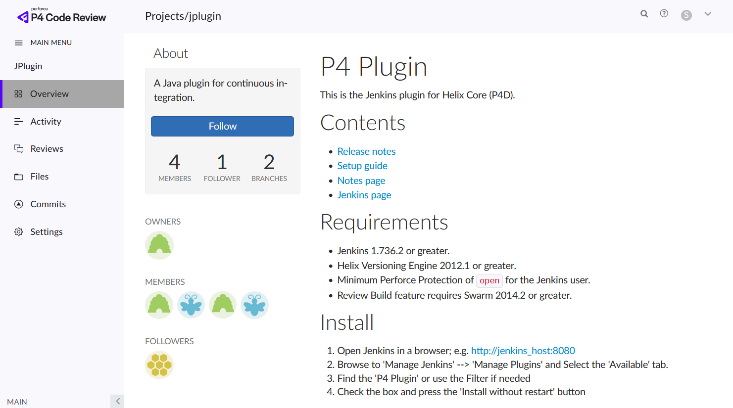 Menu quick reference