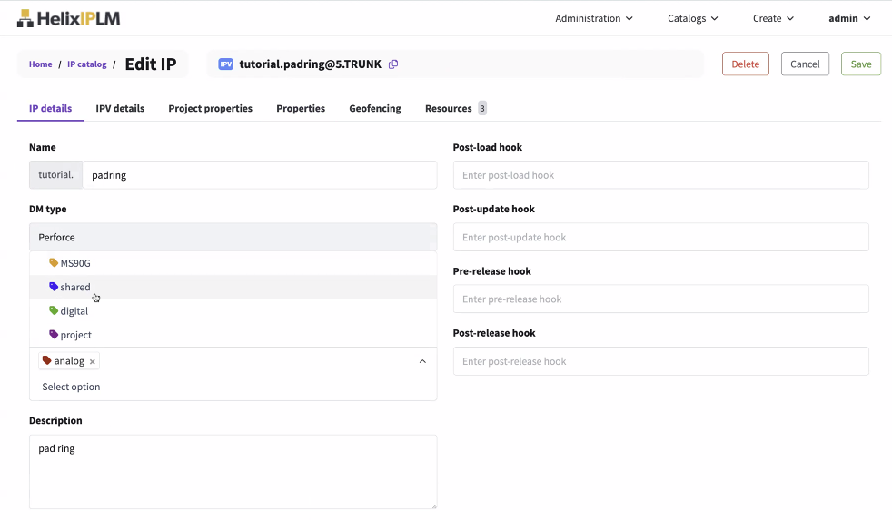 IP and Library labels