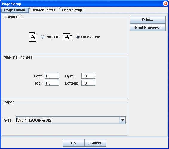 Rogue Wave JViews Gantt Sample: Printing Load Charts
